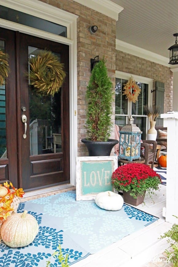 Fall Front Porch Makeover - Addison's Wonderland