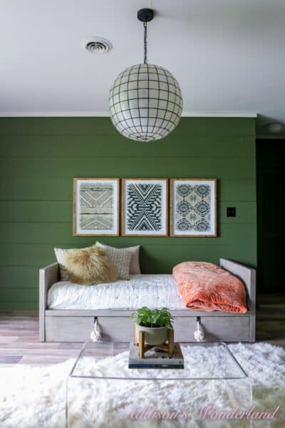 Winnie’s Woodsy Wonderland Basement Living Room Reveal & It’s WayDay ...