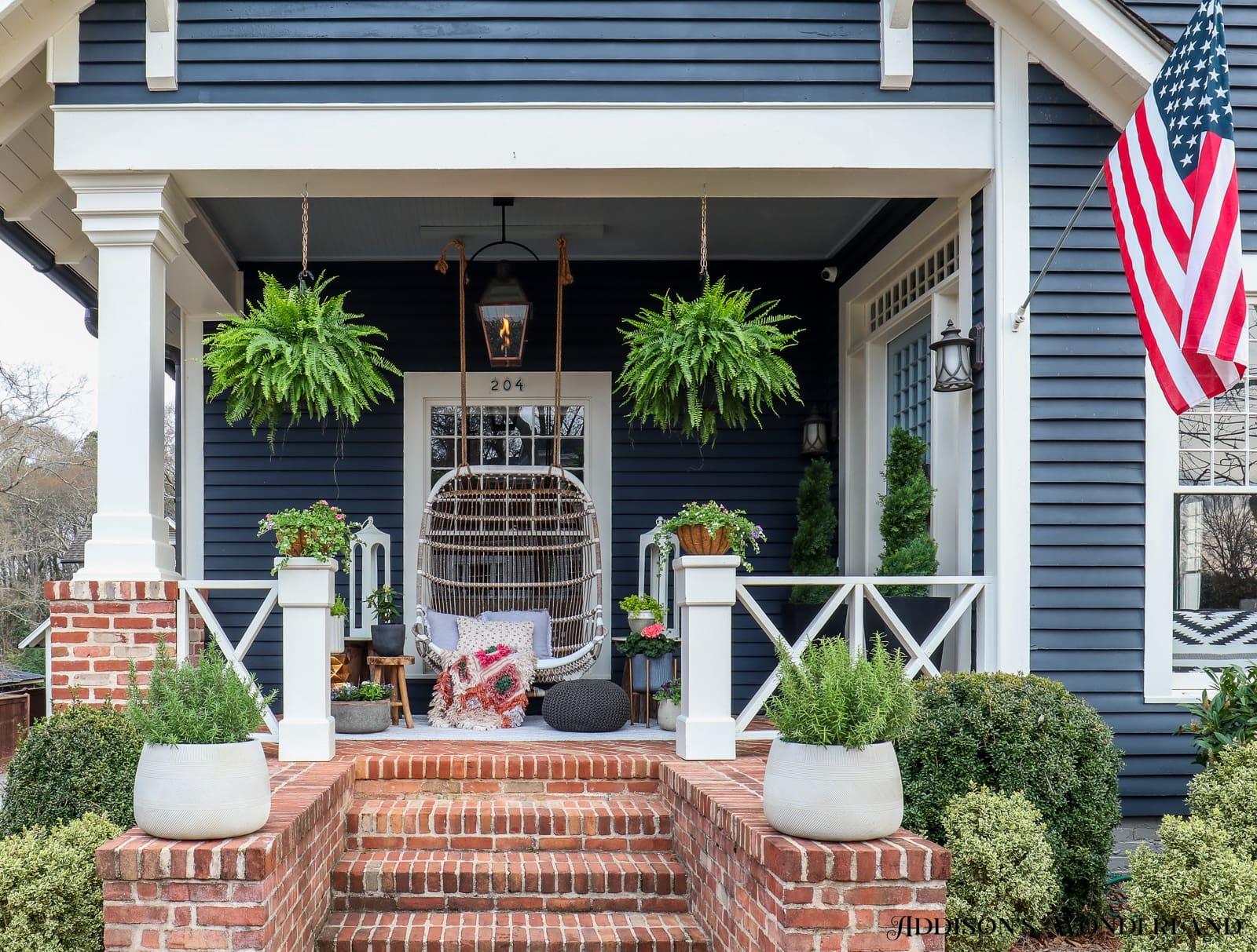 Front Porch Refresh with a Faux Twist… Quite Literally! - Addison's ...
