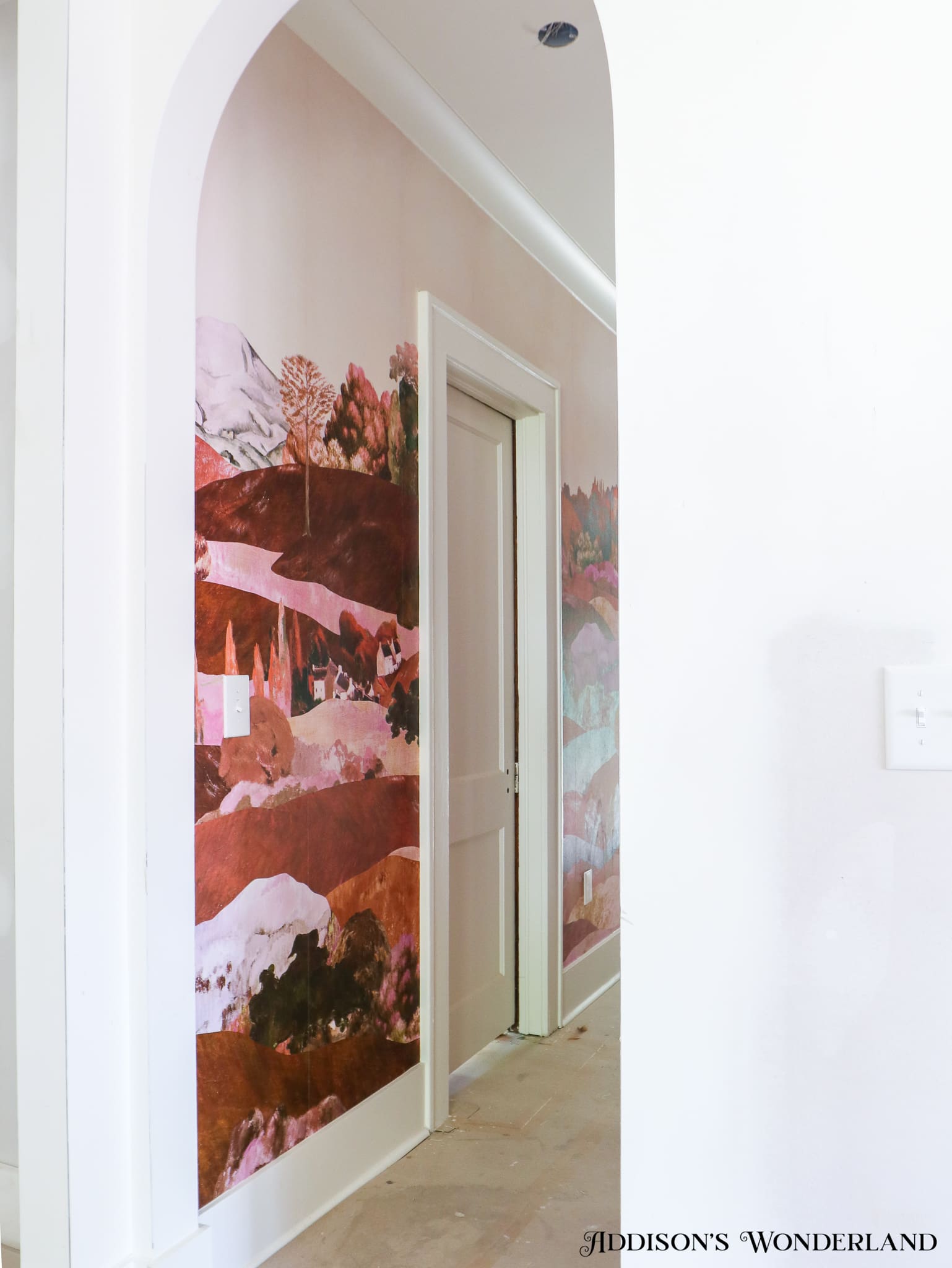 The Most Beautiful Hallway Landscape Mural Reveal… - Addison's Wonderland